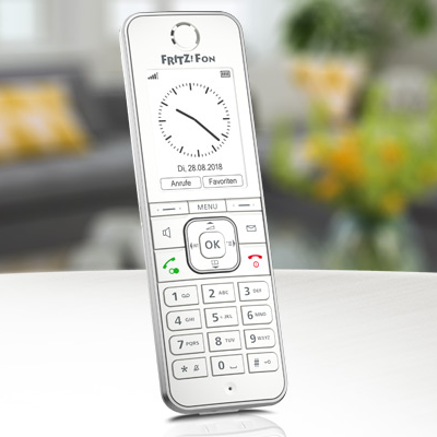 FRITZ!Fon C6 - Telefon bezprzewodowy DECT biały Smart Home - FRITZ ...